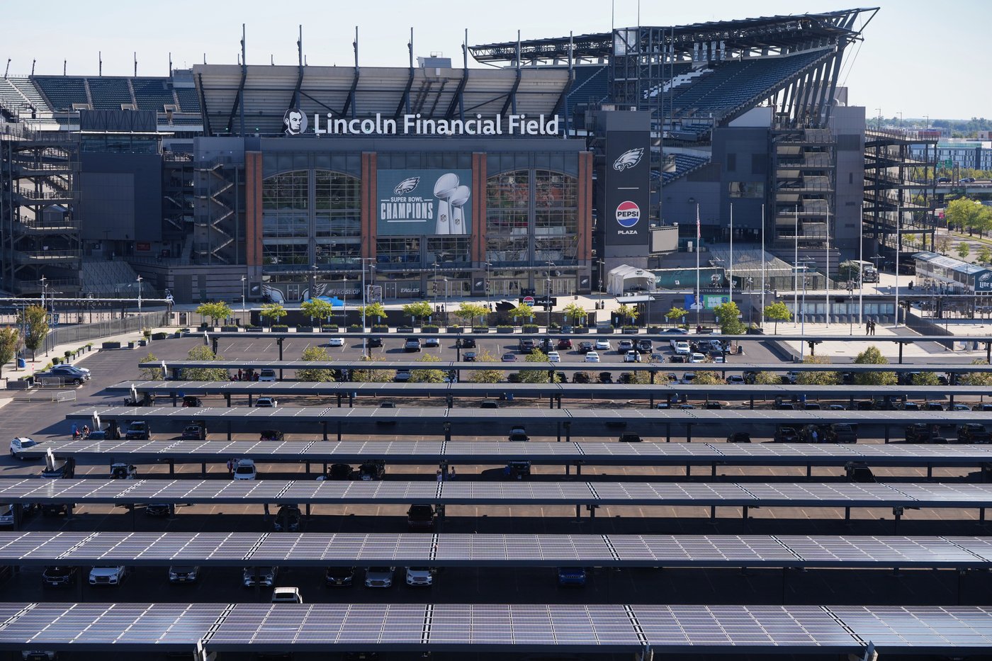 From composting to solar panels, NFL stadiums are working to be more ...