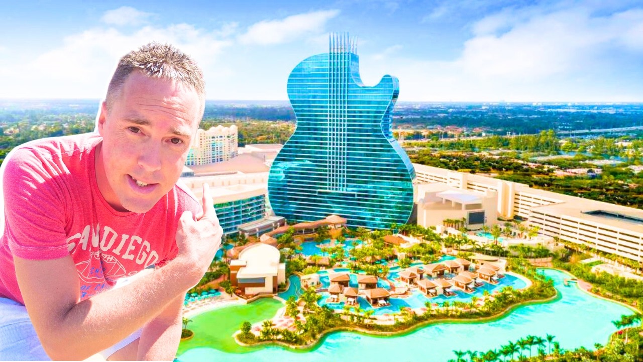 I stay in the world's only guitar shaped hotel!