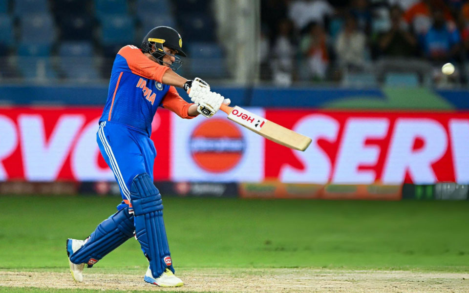 Who hit the most sixes in international cricket in 2025?