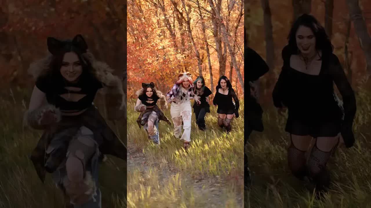 Run! 🐺🧛‍♀️ @Athena_grimes @prototype_fox @halcybella #halloween # ...