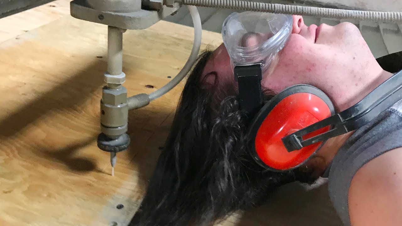 Can a waterjet cut hair? Watch this!