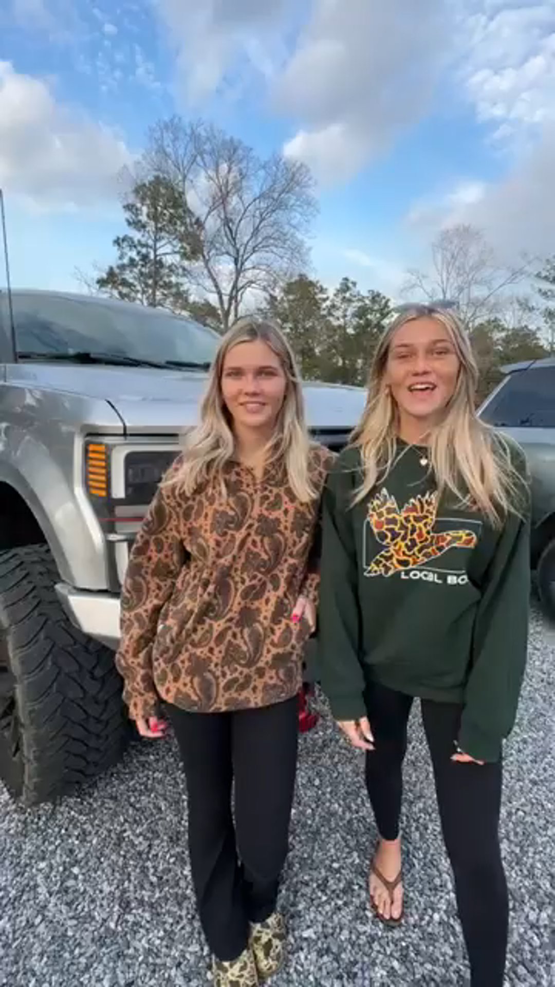 Twin Sisters on a Hog Hunt