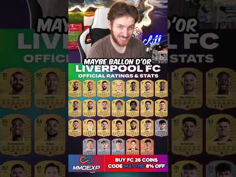 These are Liverpool player ratings in EA FC 26! #fc26 #shorts