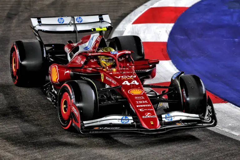 Hamilton gives emotional Ferrari confession after Singapore GP outing