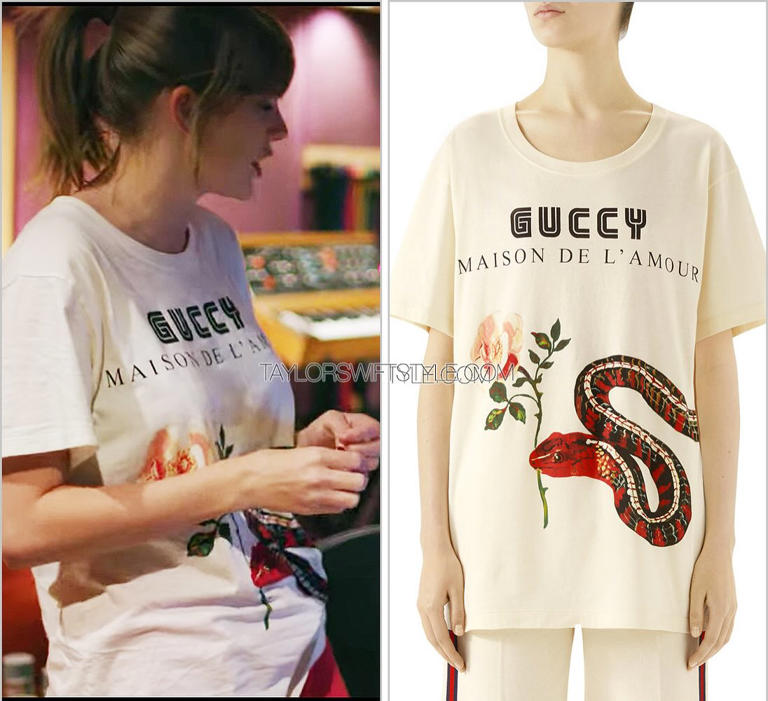 Taylor Swift's 'Release Party of a Showgirl' Gucci Shirt Has a Low-Key ...