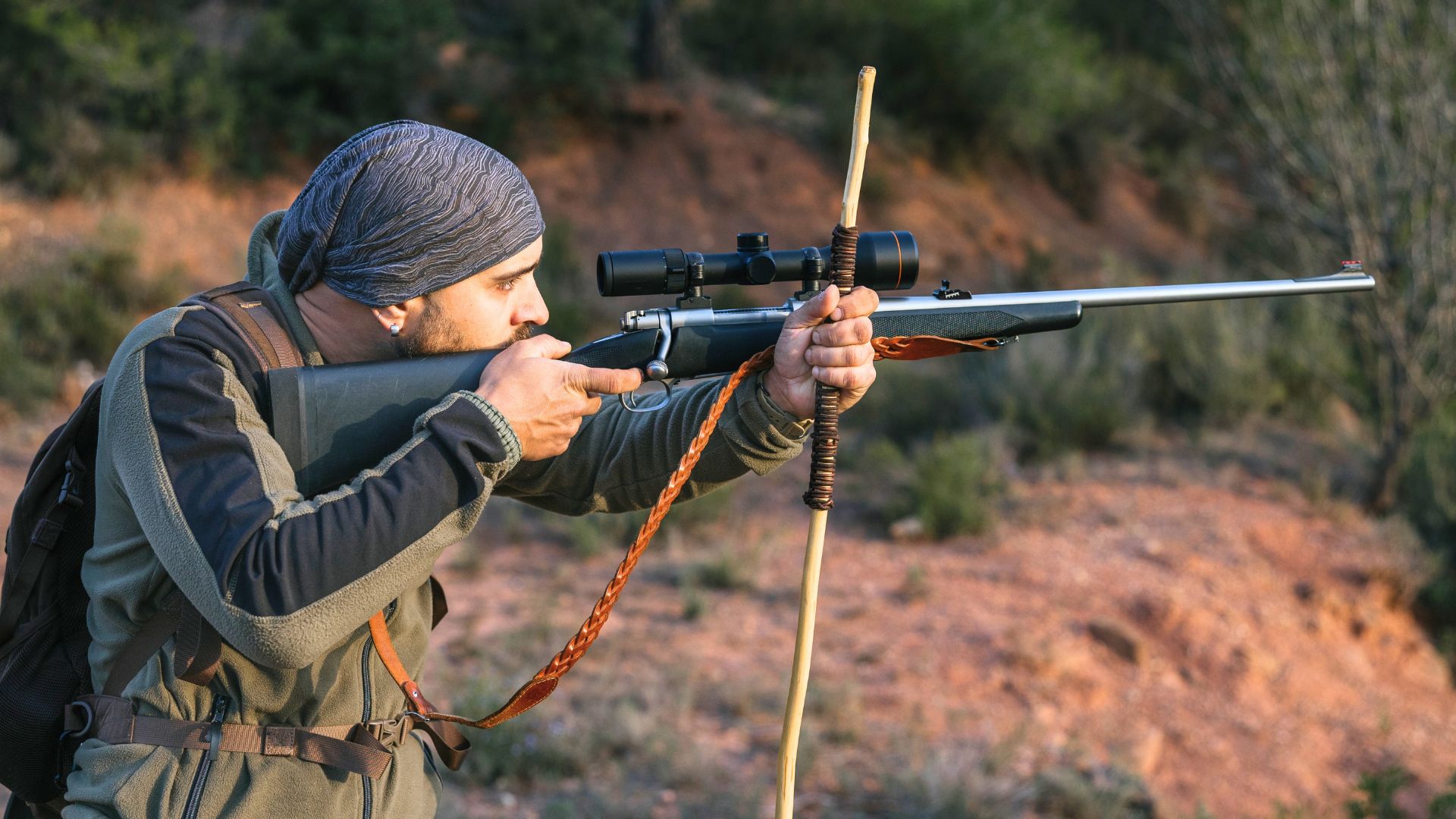 Rifle setups that balance better without a bipod