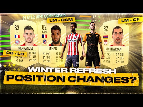 Leaked FIFA 21 winter refresh position changes