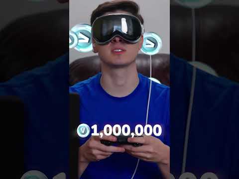 Fortnite kid playing Fortnite in Apple Vision Pro for 24 hours