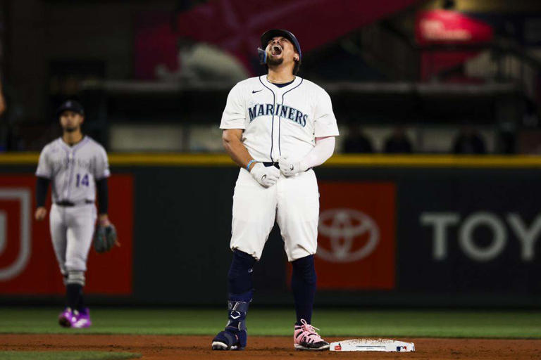 Why Mariners are rooting for Josh Naylor's wife, and Monday; latest on ...