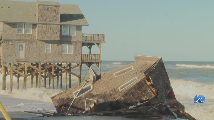 Outer Banks homeowners react to house collapse in Rodanthe