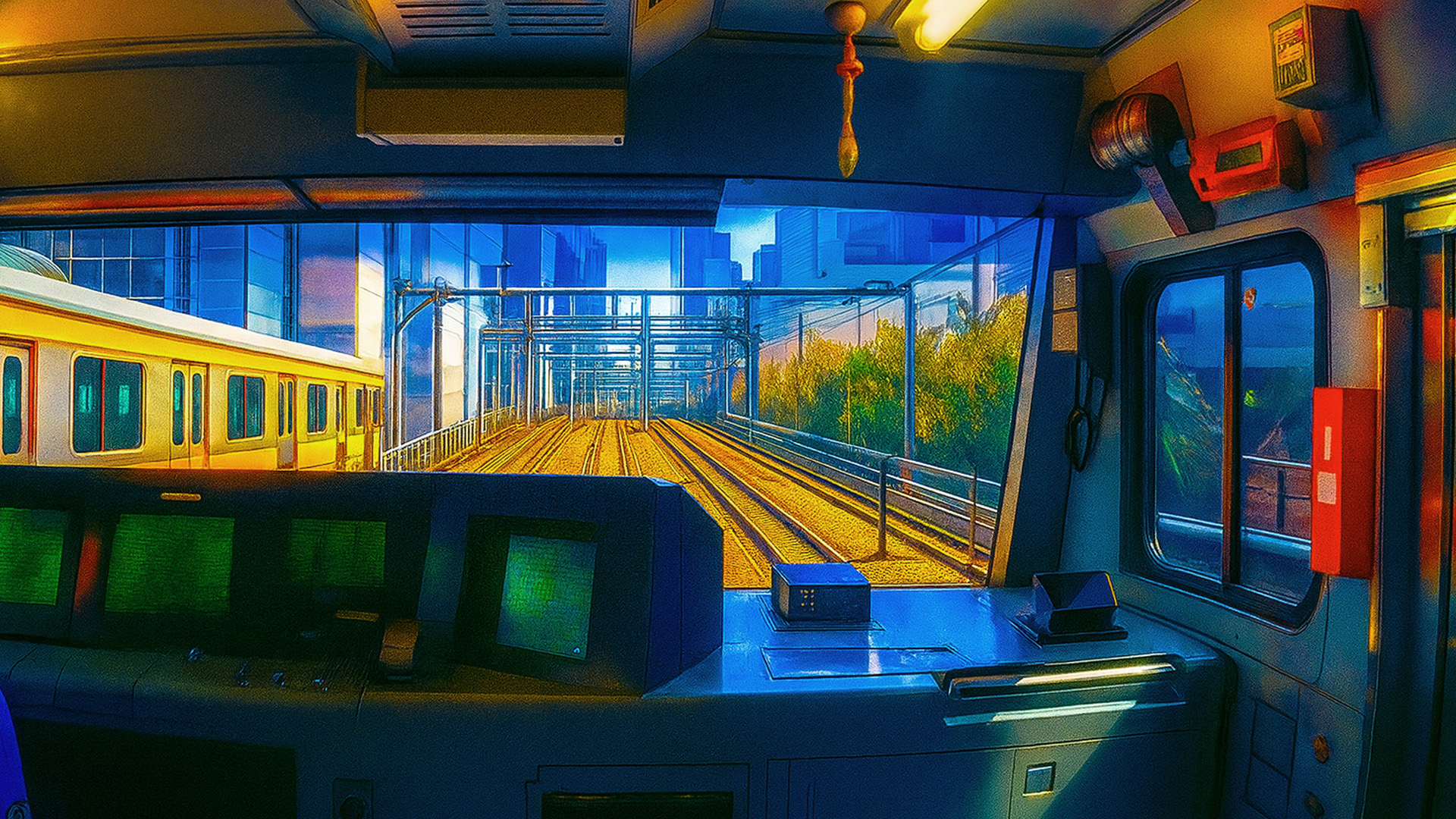 Jízda vlakem v Tokiu ve 4K