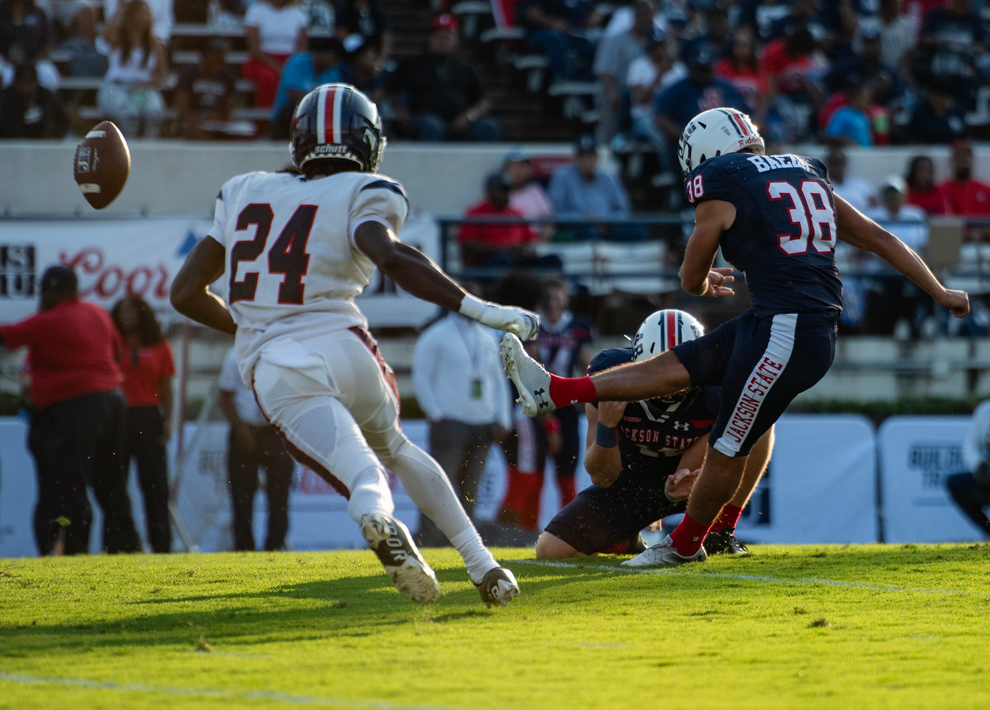 Why T.C. Taylor substituted kickers in Jackson State football win vs ...