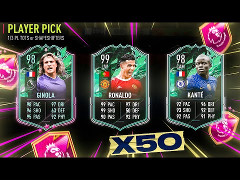 FIFA 22 50 x guaranteed PL TOTS/shapeshifter player pick packs!