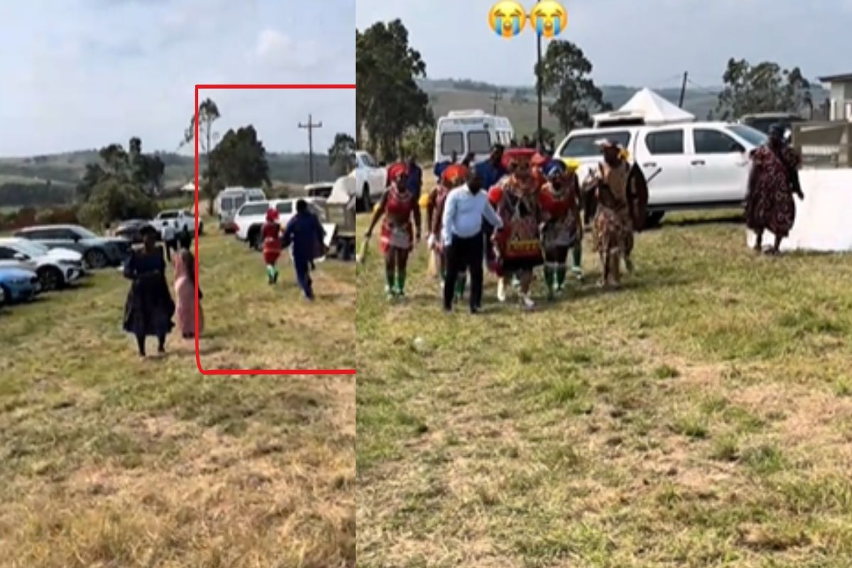 Runaway bride moment goes viral as husband chases her in TikTok clip ...
