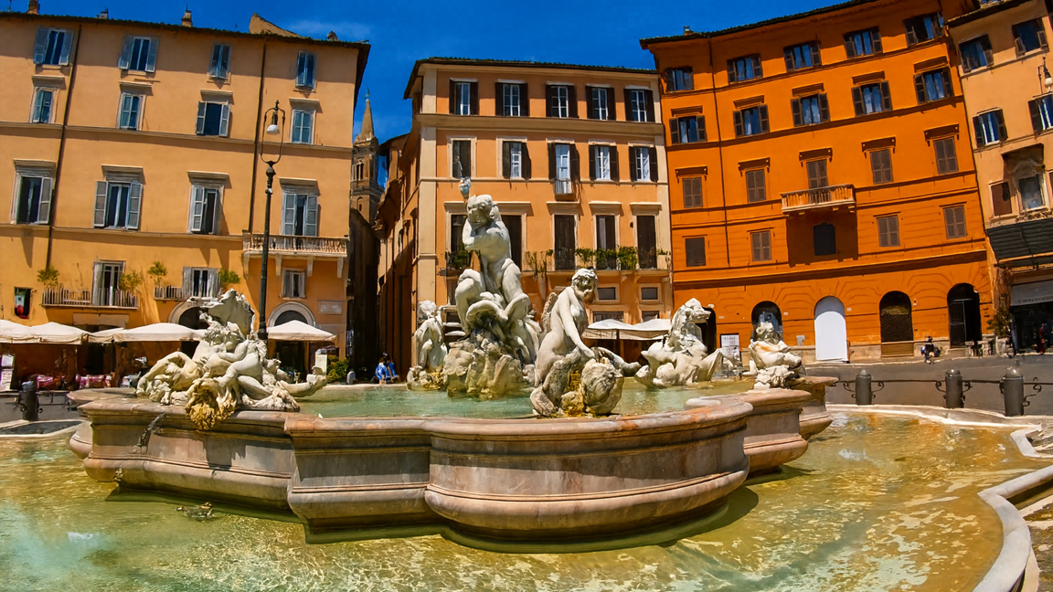 Visite à pied de Rome : de la Piazza Navona au Panthéon en 4K