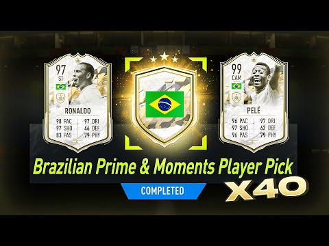 FIFA 22 40 x Brazilian Prime or Moments Icon Player Pick Packs!