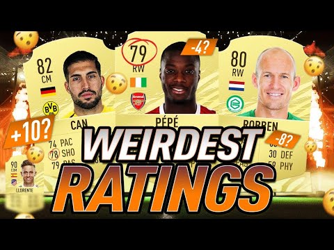 FIFA 21 weirdest player ratings!