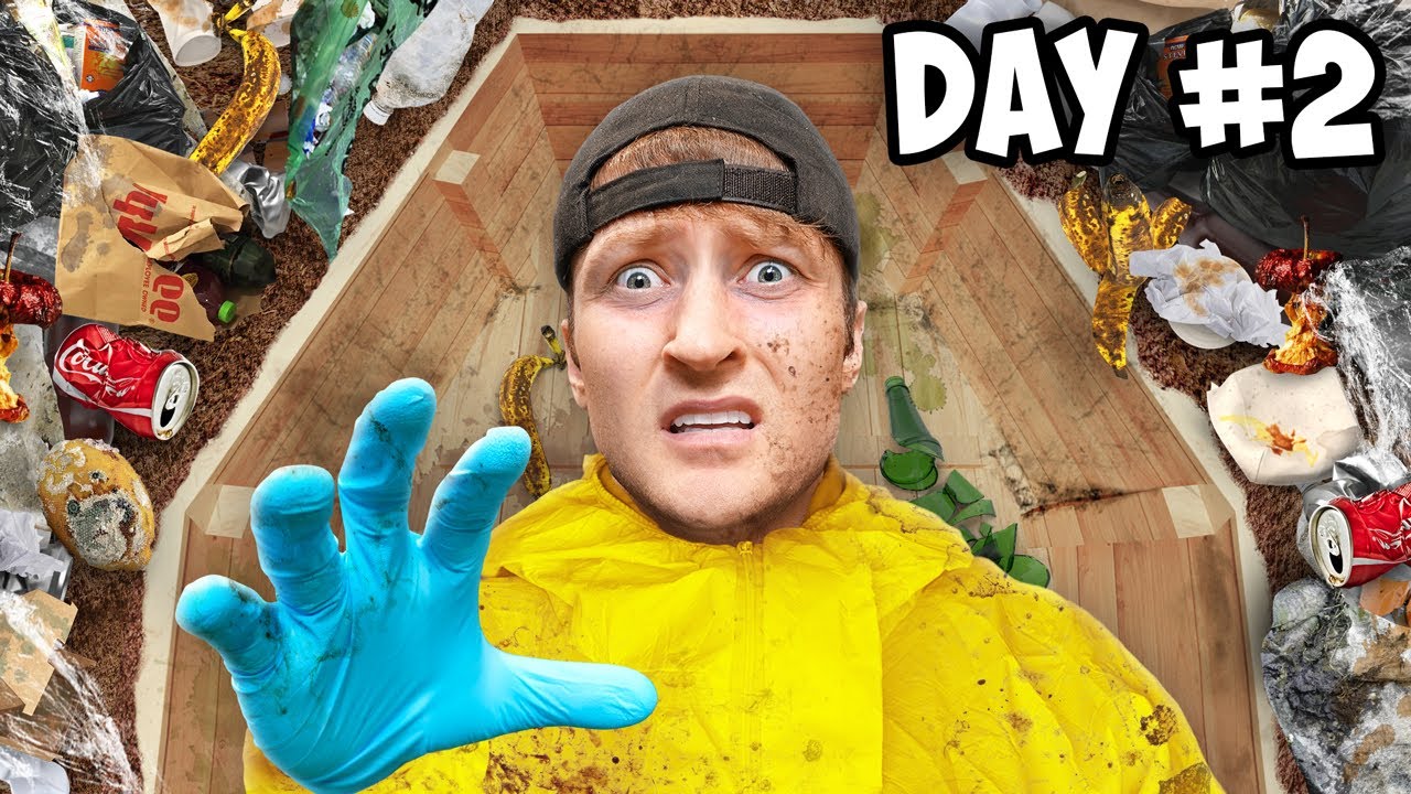 I spent 50 hours buried alive in garbage 😱