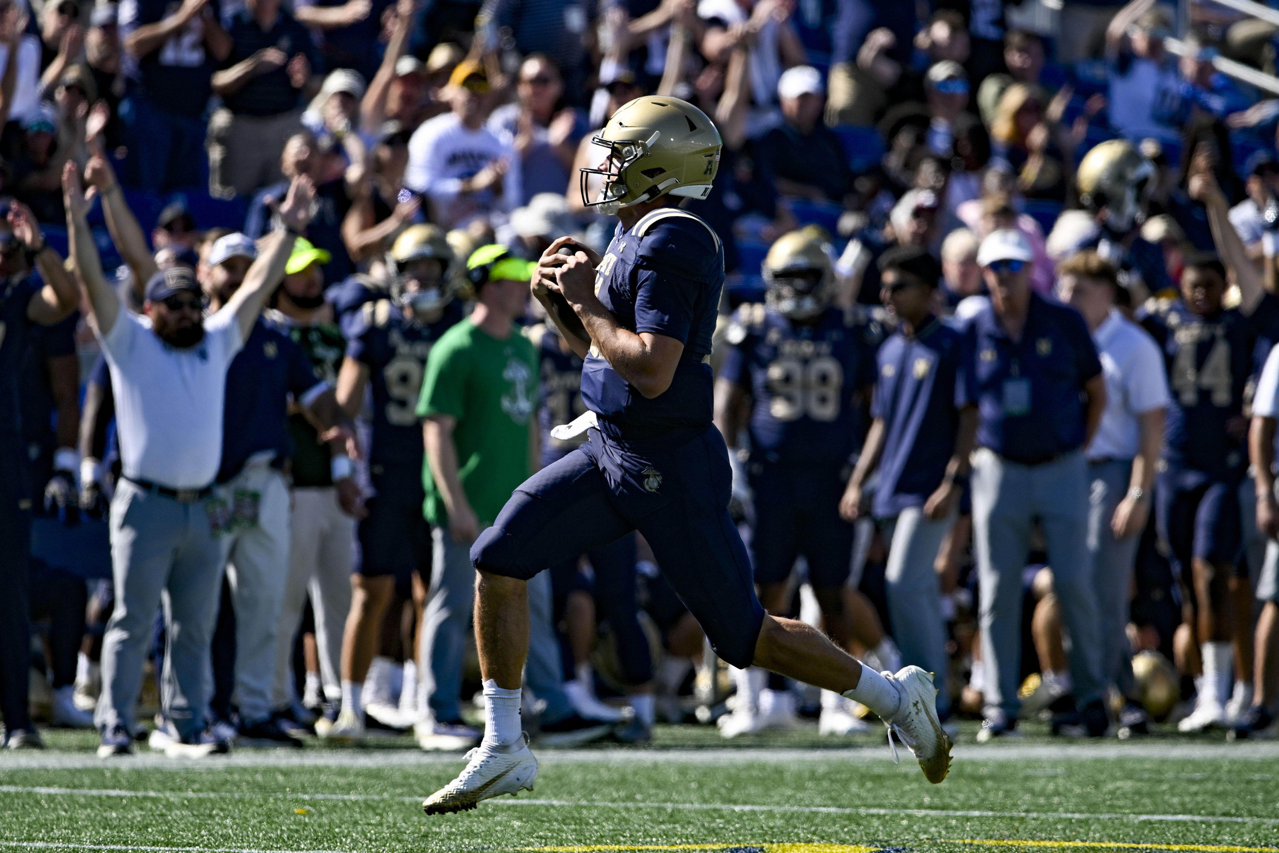 Navy’s defense stands up late to make Blake Horvath’s big day count