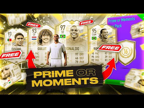 What do you get from 4 free guaranteed prime icon or moments packs?