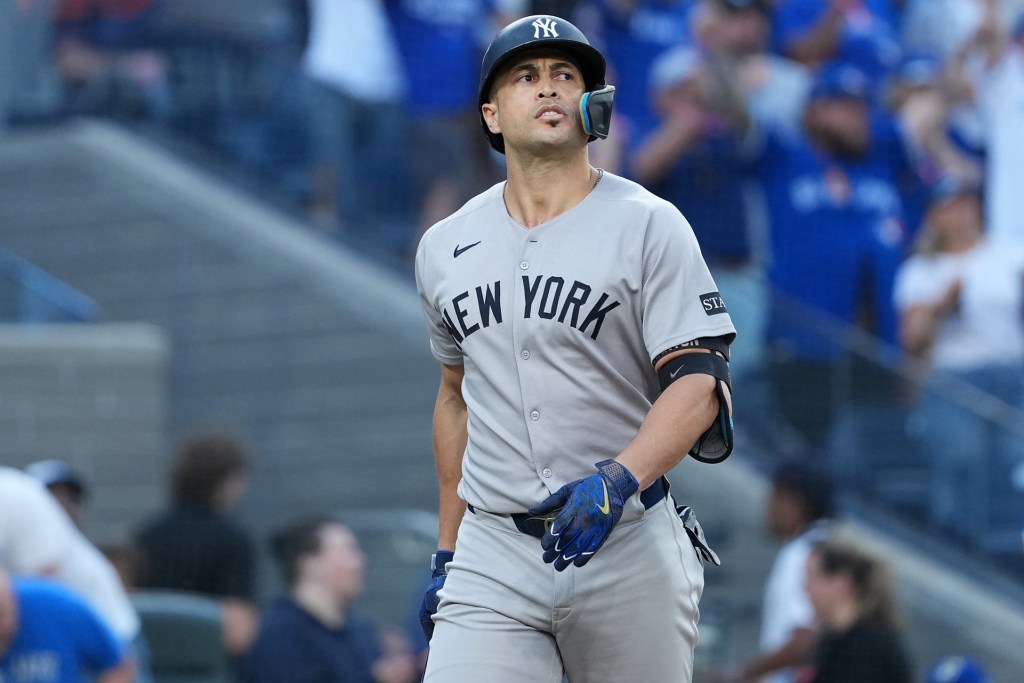 Giancarlo Stanton comes up empty in clutch spot as rough postseason ...