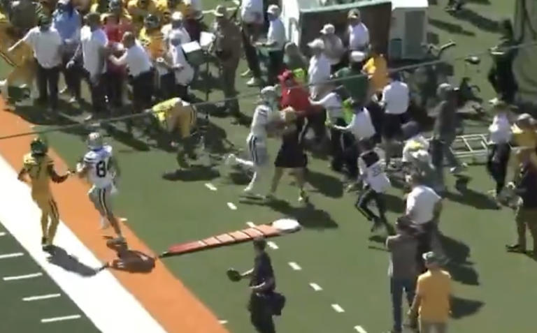 ESPN sideline reporter takes brutal hit