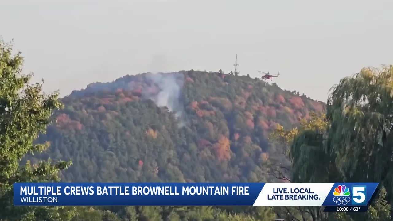 Fire on Brownell Mountain contained as crews monitor flames to prevent ...