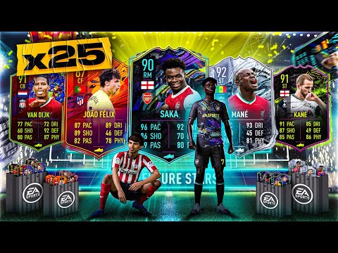 What do you get from 25 guaranteed future stars party bag packs?