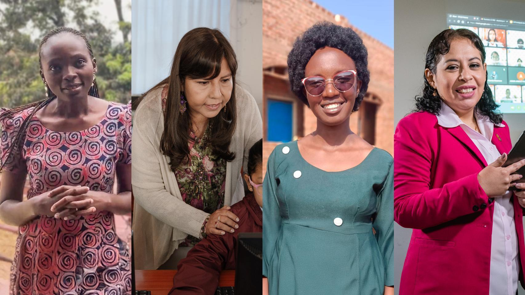 Jovia, María, Claudette y Aleyda, las docentes de ProFuturo que llevan ...