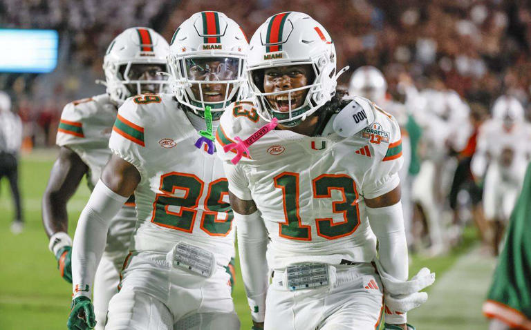 See photos of No. 3 Miami's victory on the road of rival FSU