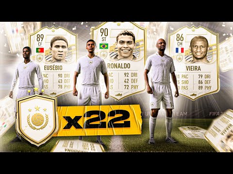 What do you get from 22 Guaranteed Base Icon Upgrade Packs?