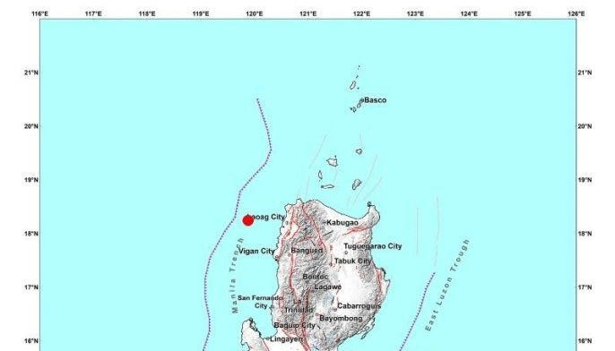 Magnitude 4.8 quake jolts coastal Currimao, Ilocos Norte
