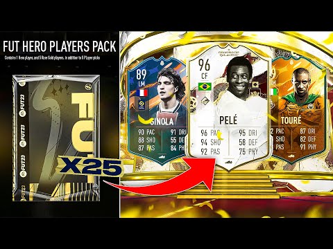 FIFA 23 25 x guaranteed FUT hero store packs! 2 icons packed!