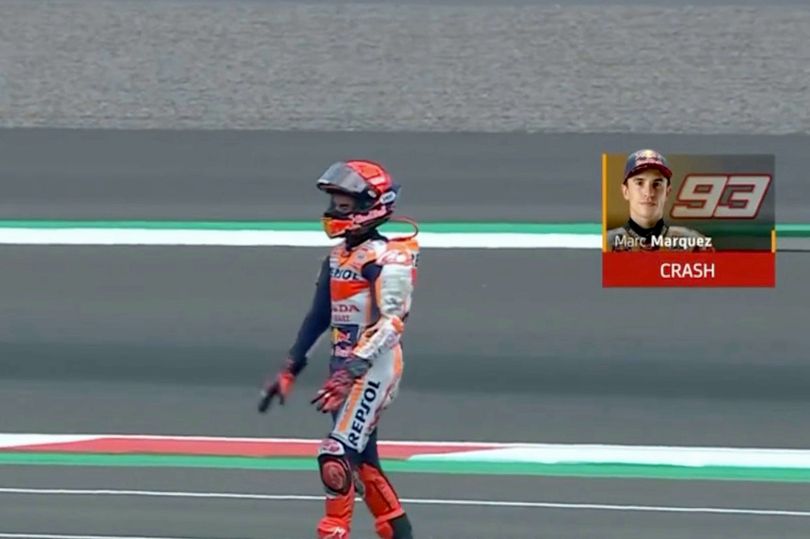 Sickening Marc Marquez crash saw him suffer concussion after he went ...