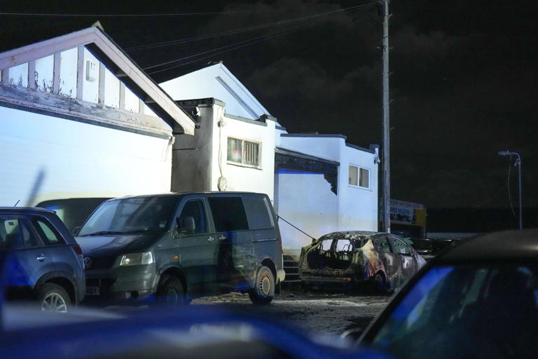Photos: Emergency services rush to mosque in Sussex after arson attack