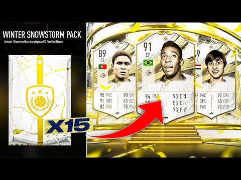 FIFA 23 15 x guaranteed winter snowstorm icon packs!