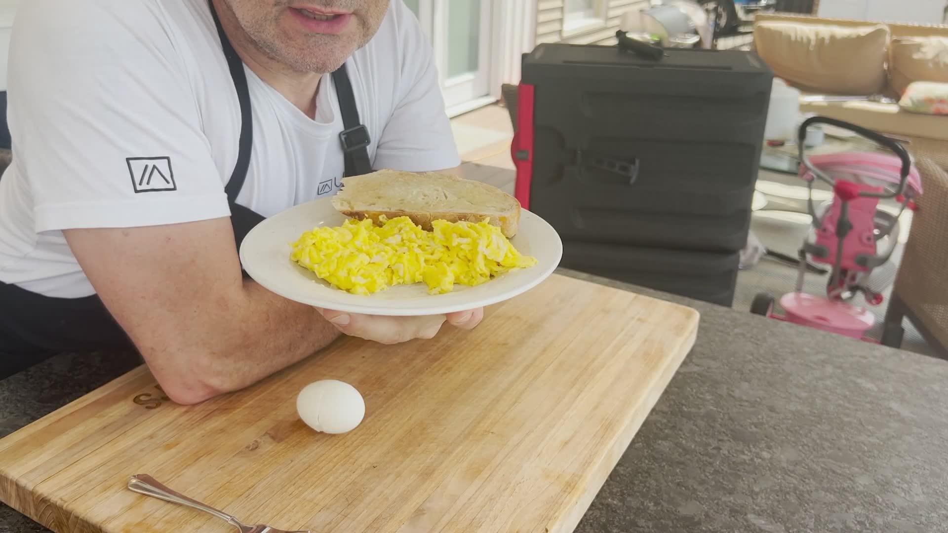 Duck egg cooking experiment