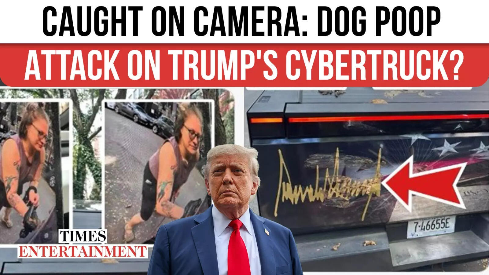 Cybertruck Chaos: Woman Allegedly Vandalizes Trump-Themed Vehicle In ...
