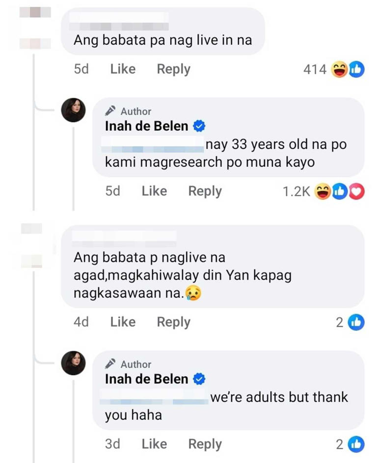 Janice de Belen's daughter Inah politely answers comments on being too ...