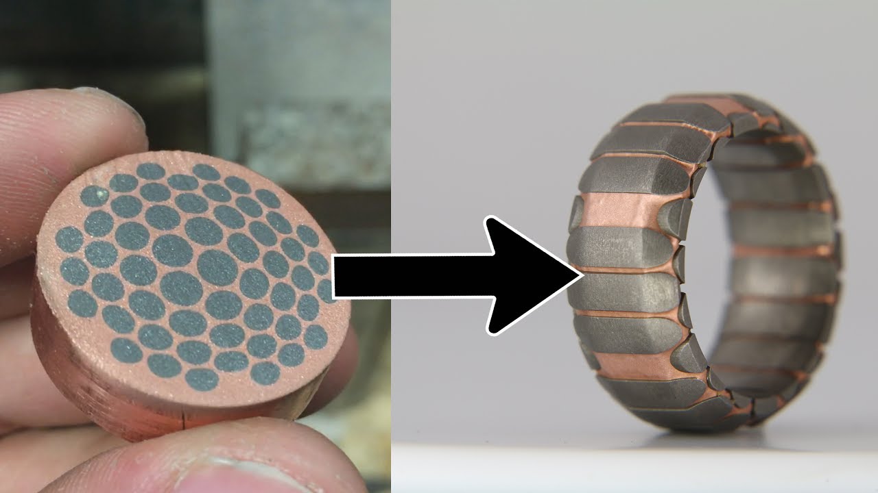 Custom superconductor ring with 60,000 PSI waterjet - Patrick Adair Designs