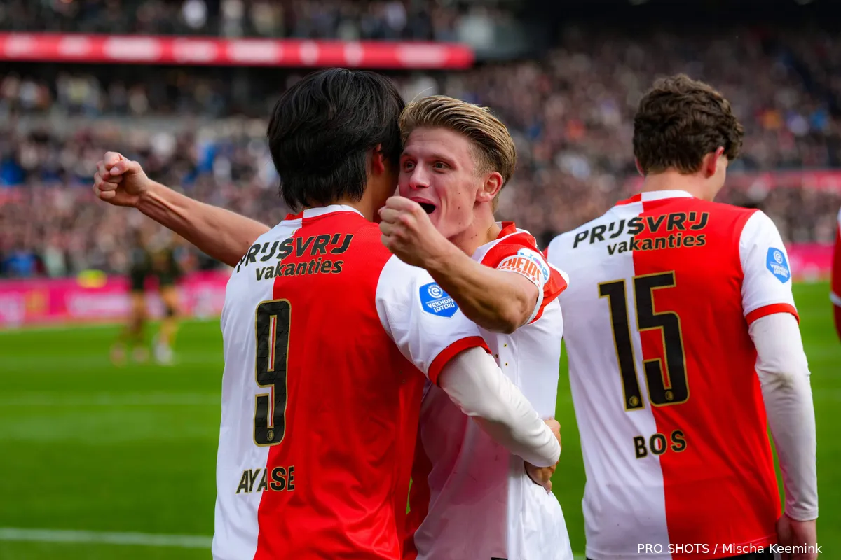 Steijn en Ueda helpen Feyenoord aan overwinning tegen FC Utrecht