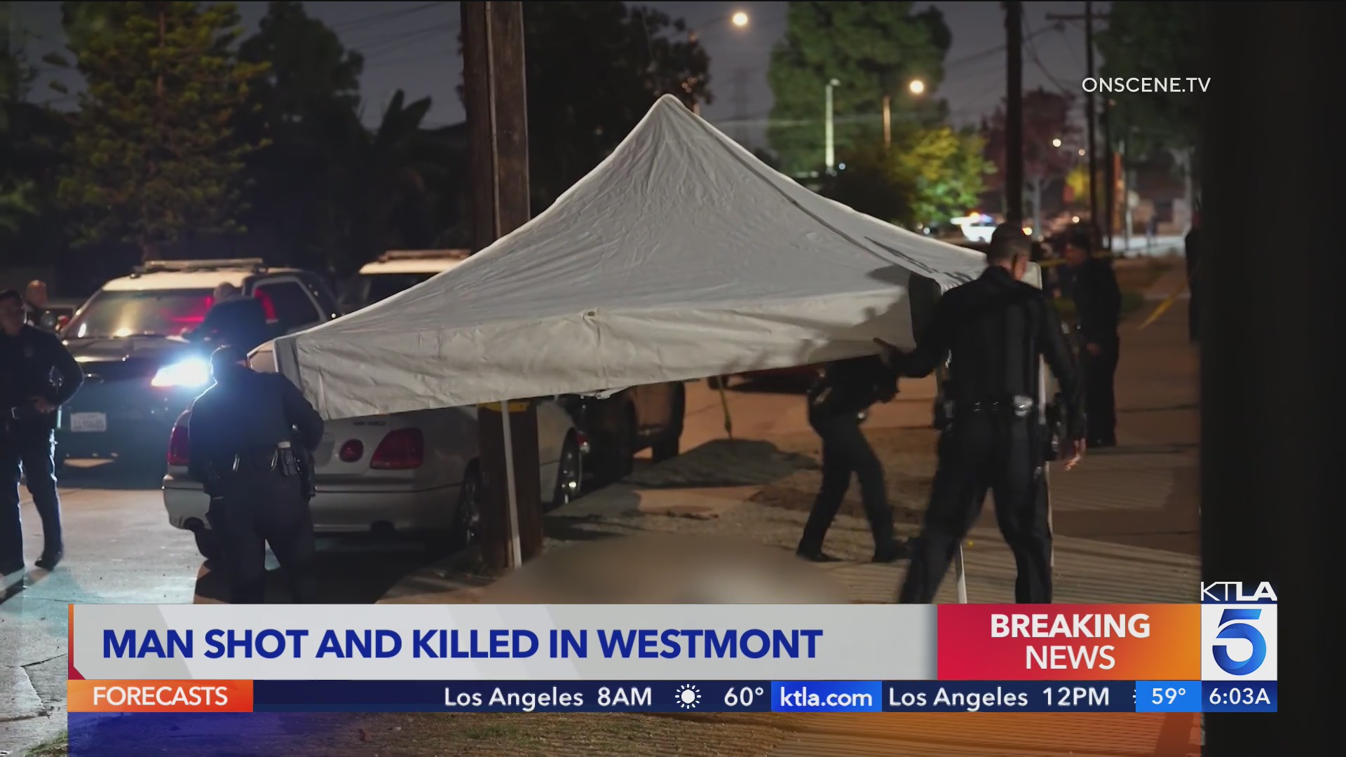 Man, 25, shot dead a block from South Los Angeles elementary school
