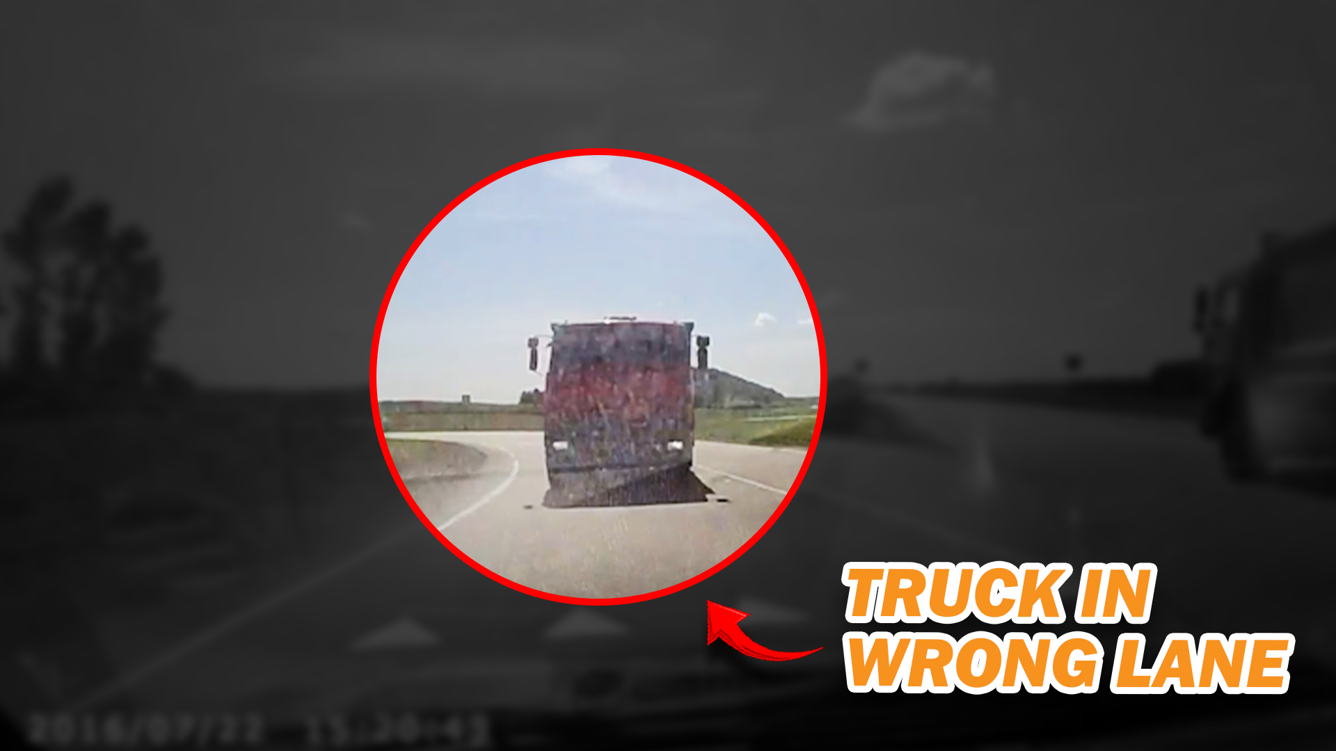 Truck Incident Caught on Camera