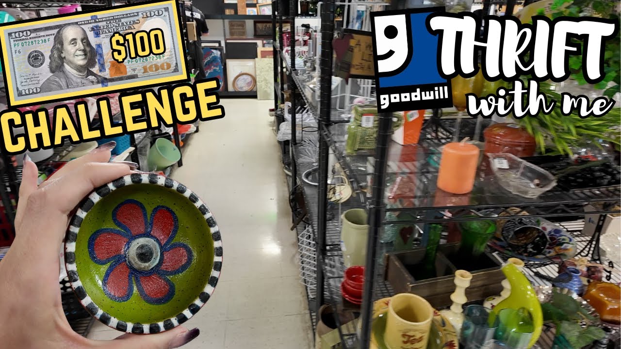 $100 Goodwill Thrift Challenge | Crazy Lamp Lady