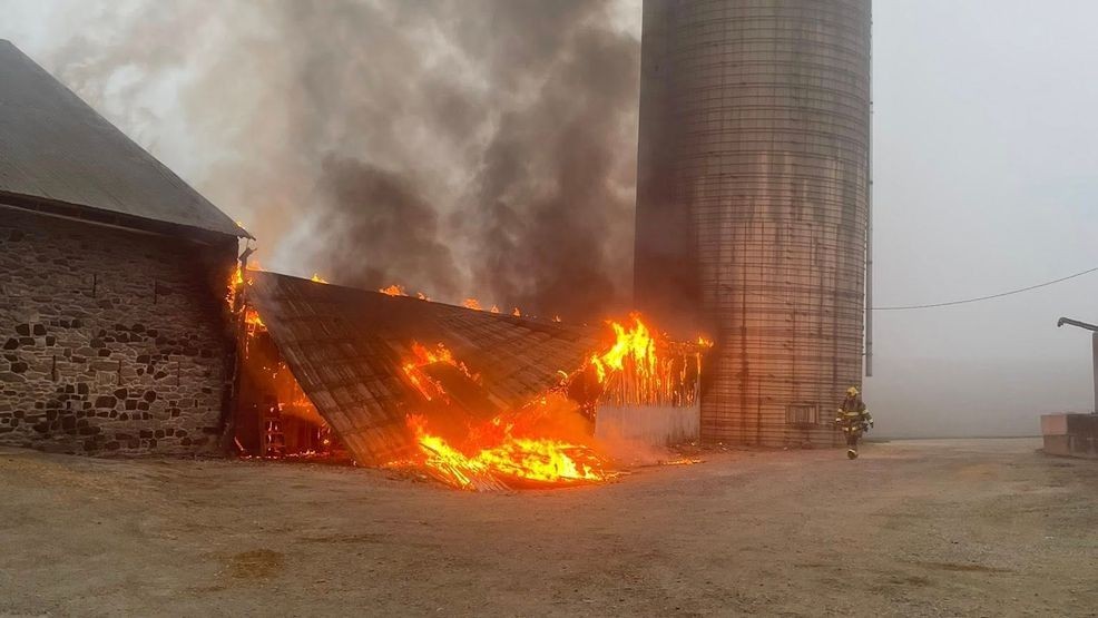 100 cows safe after fire at Lancaster County dairy farm