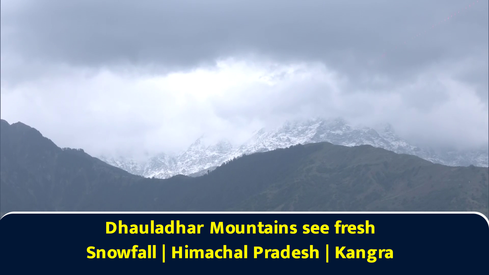 Dhauladhar Mountains see fresh Snowfall | Himachal Pradesh | Kangra