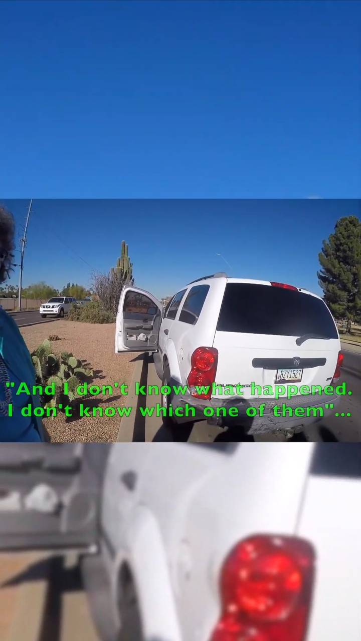 Near-miss crash footage