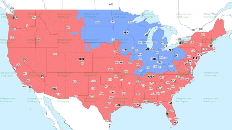 NFL coverage maps 2025: TV schedule and coverage, announcers for Week 5