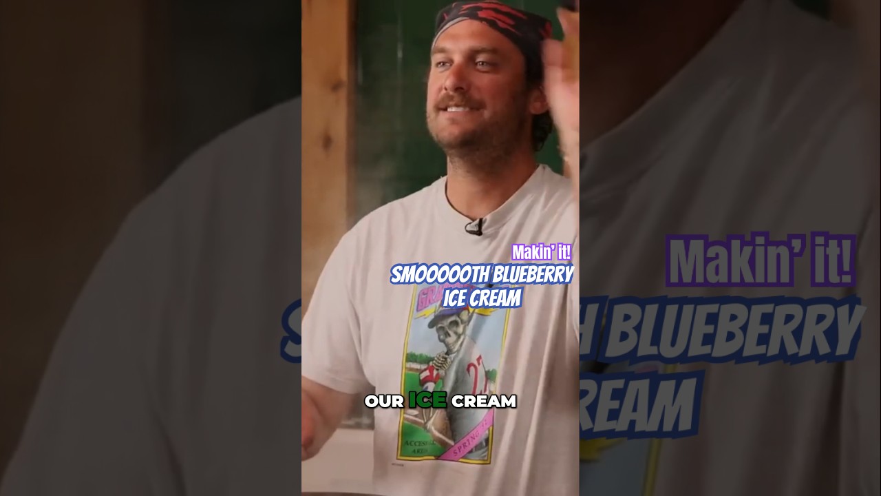 Make smooth and creamy homemade blueberry ice cream