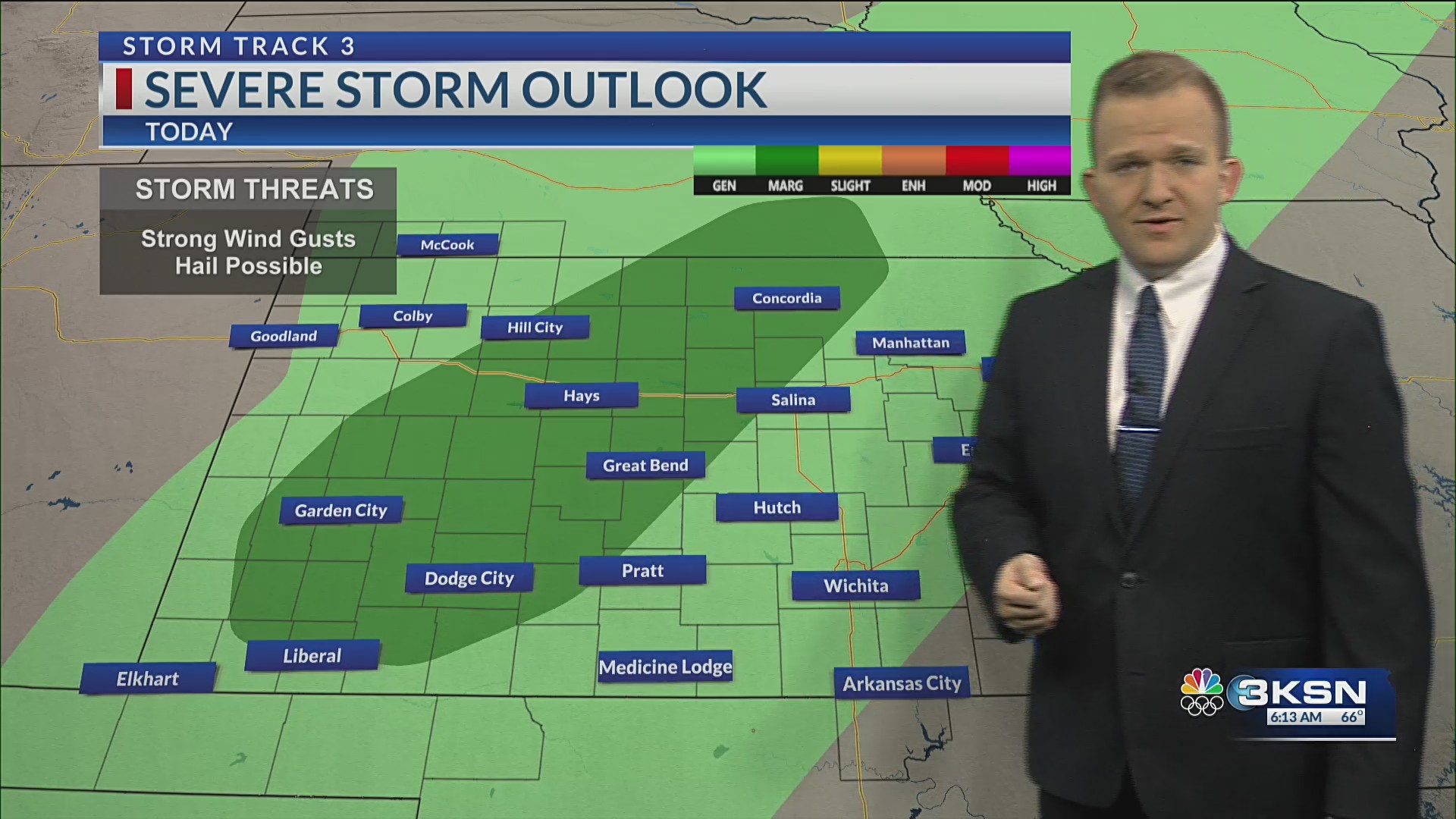 Storm Track 3 Forecast: Still warm and windy, storms and a cooldown tonight